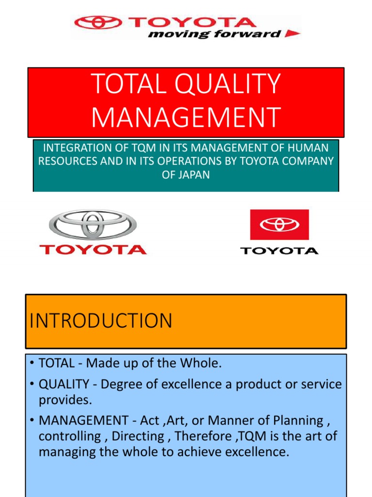 Tqmontoyotaco 191025093420 | PDF | Toyota | Quality Management