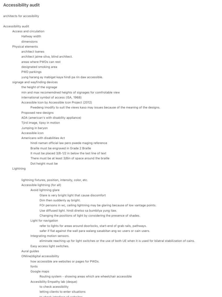 Accessibility Audit | PDF | Qualia | Image Processing