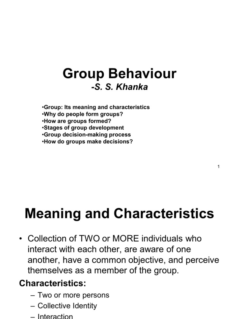 Group Behaviour | PDF