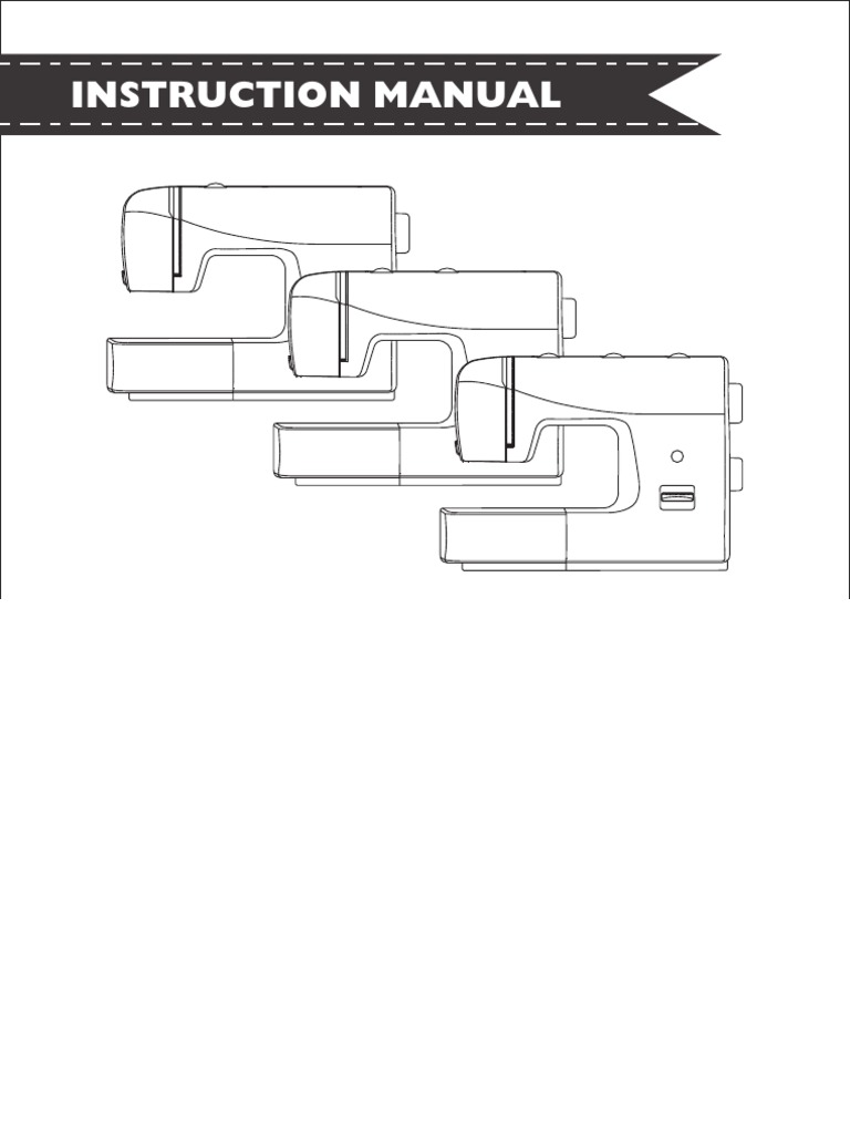 Minerva Classic M819B M823 M832B (En) | PDF | Sewing Machine | Sewing