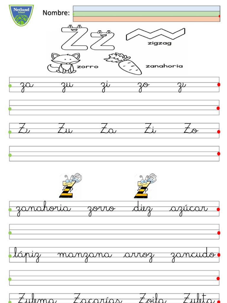 Material Complementario Letra Z | PDF