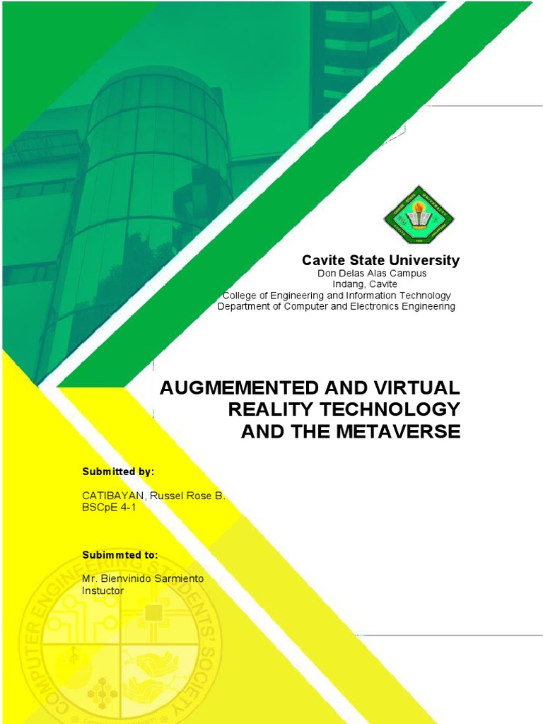 Catibayan Reflection AR VR | PDF | Augmented Reality | Virtual Reality