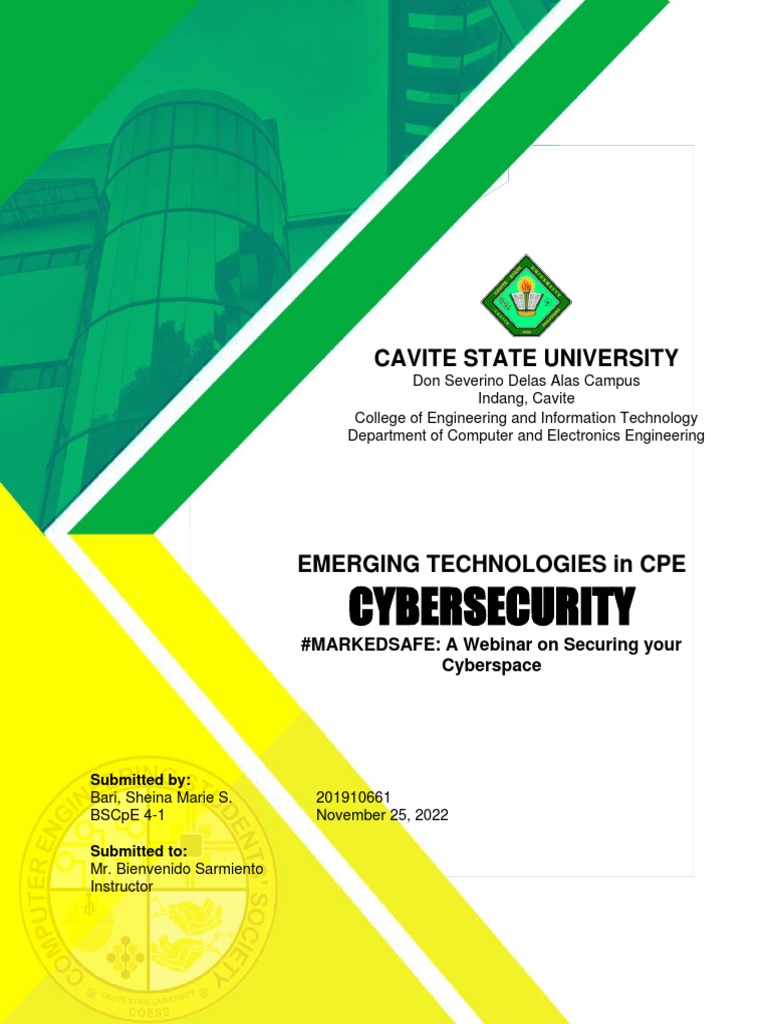 Bari - Webinar5 - Cybersecurity - Reflection - CPE4-1 | PDF | Phishing ... Bari - Webinar5 - Cybersecurity - Reflection - CPE4-1 | PDF | Phishing ...