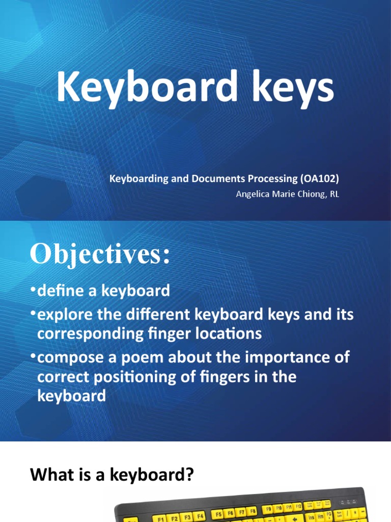Keyboard and Keys | Download Free PDF | Computer Keyboard | Typewriter
