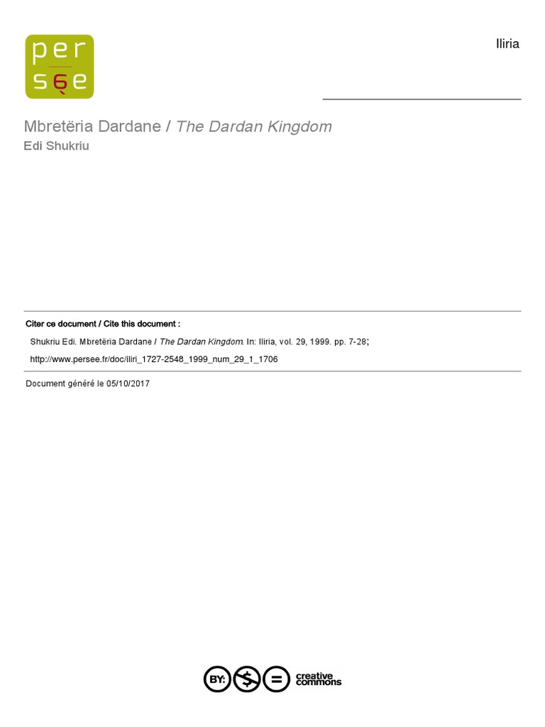 Edi Shukriu - Mbreteria Dardane | PDF