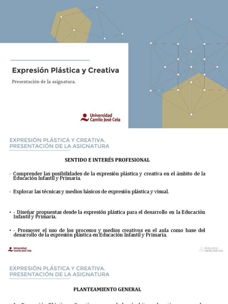Presentación Plástica | PDF | Educación primaria | Educación de la primera infancia
