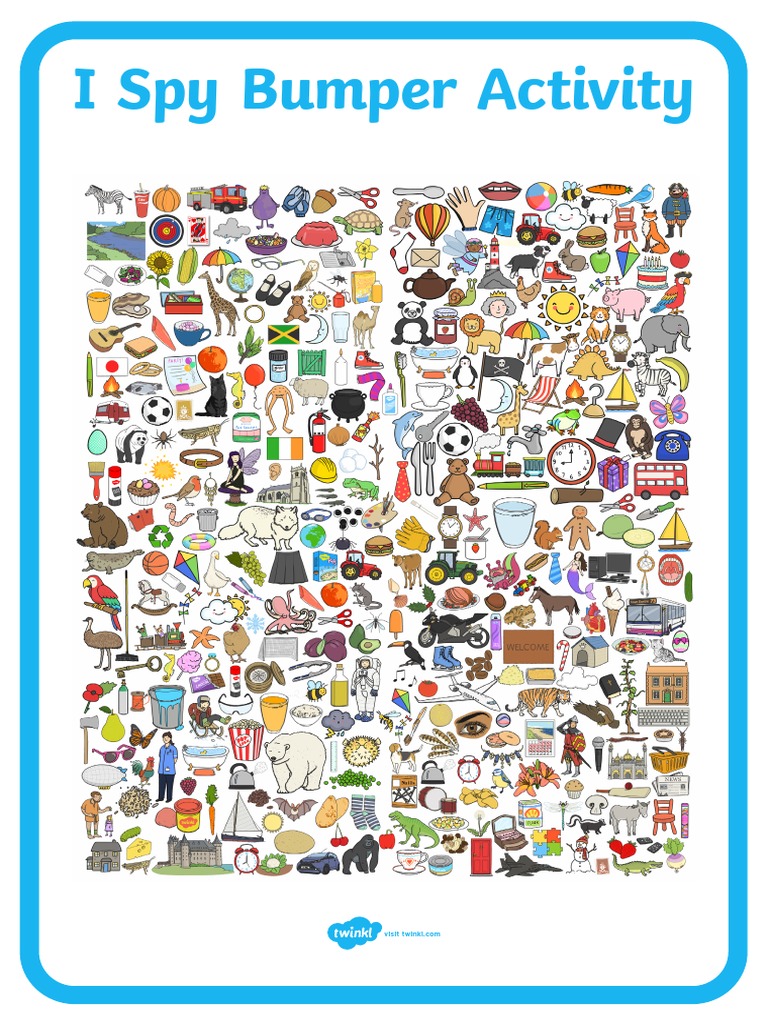 I Spy With My Little Eye Bumper Activity | PDF