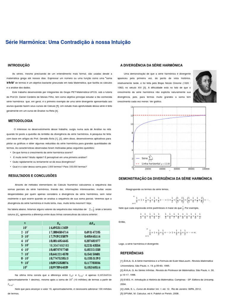 Série Harmônica | PDF | Série (Matemática) | Harmônica