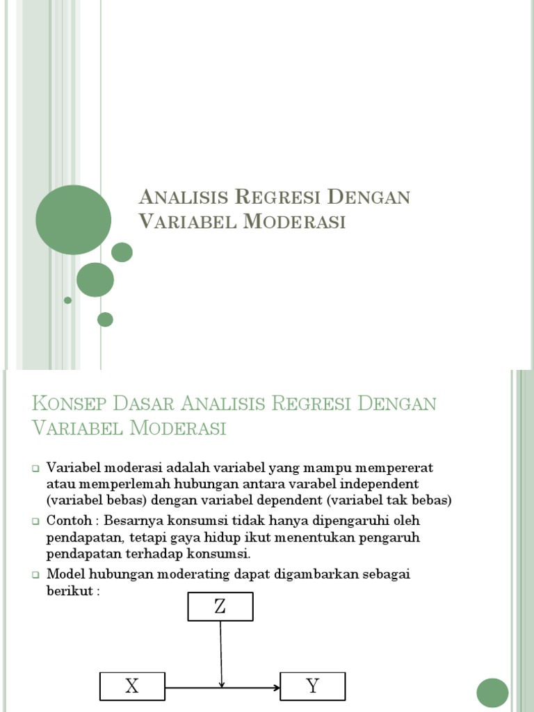 Variabel Moderasi | PDF | Metode & Bahan Ajar