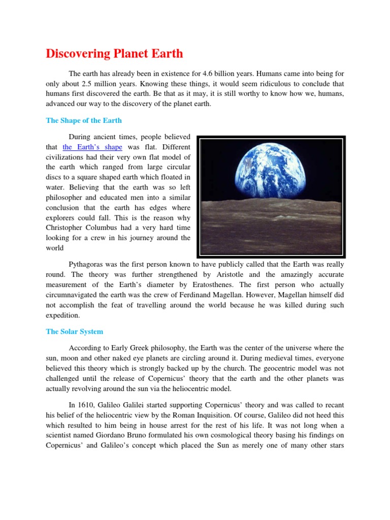 Facts About Planet Earth | PDF | Young Adult