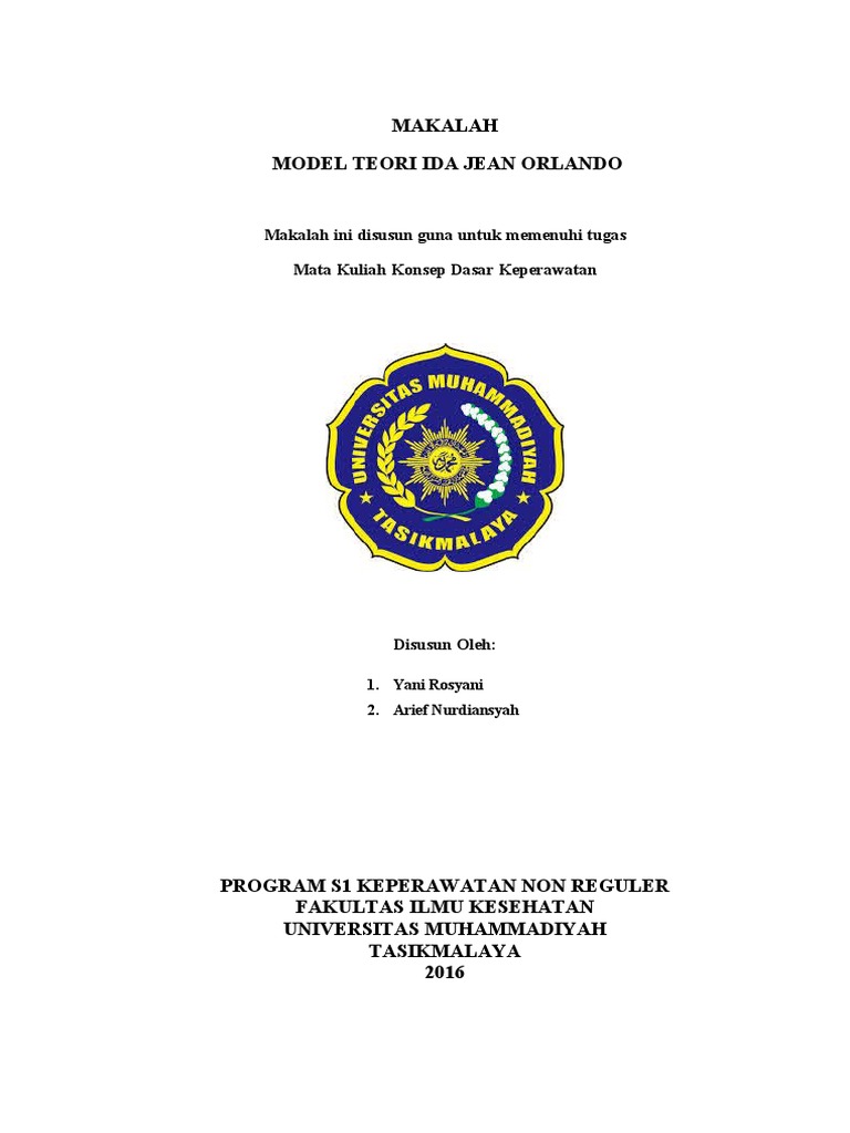 Makalah Model Teori Ida Orlando | PDF