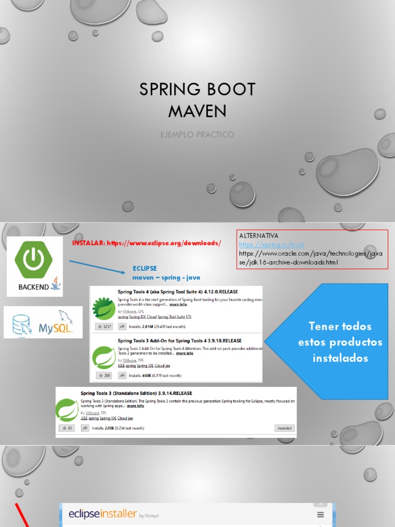 SPRING Boot Maven MySql | PDF | Mi sql | Java (lenguaje de programación)