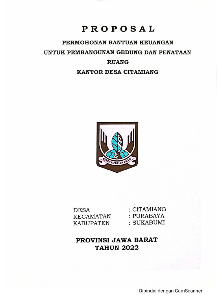 Arsip Proposal Pengajuan Gedung Kantor Desa | PDF