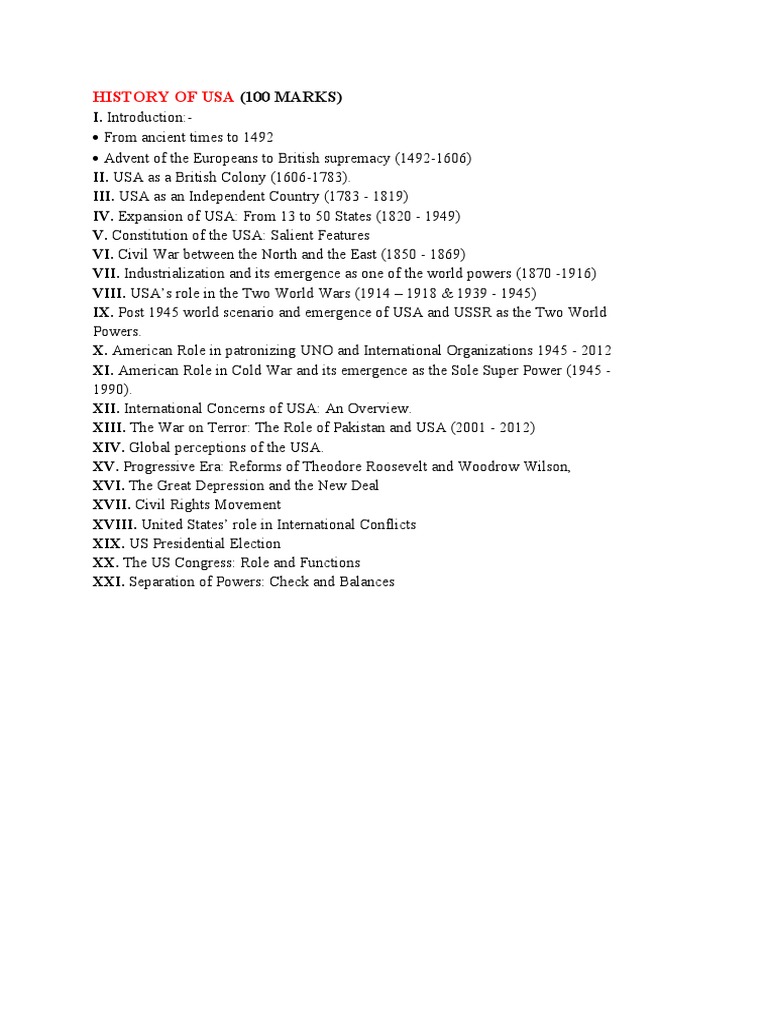 History of Usa Css | PDF