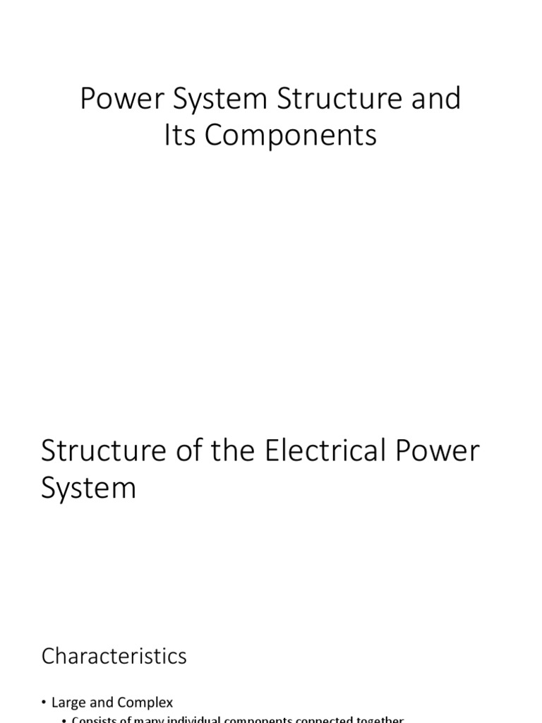 1 Power System Structure Steady State Analysis Modelling | PDF ...