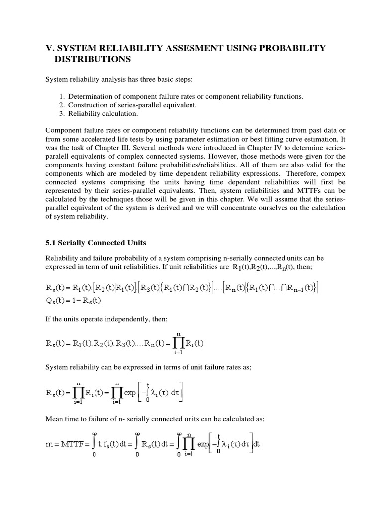 Rel 5 | PDF | Reliability Engineering | Exponential Function