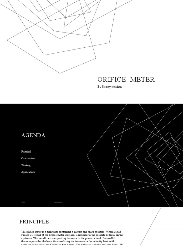 Orifice Meter | PDF | Pressure | Pressure Measurement