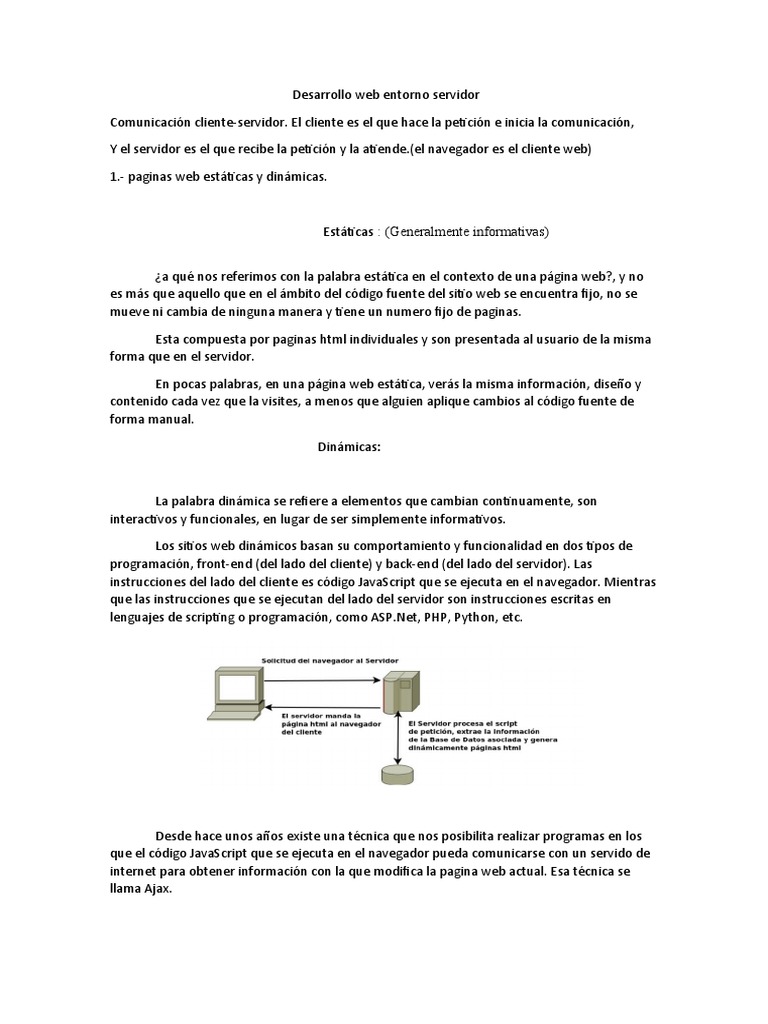 Desarrollo Web Entorno Servidor | PDF | Redes | Internet y web