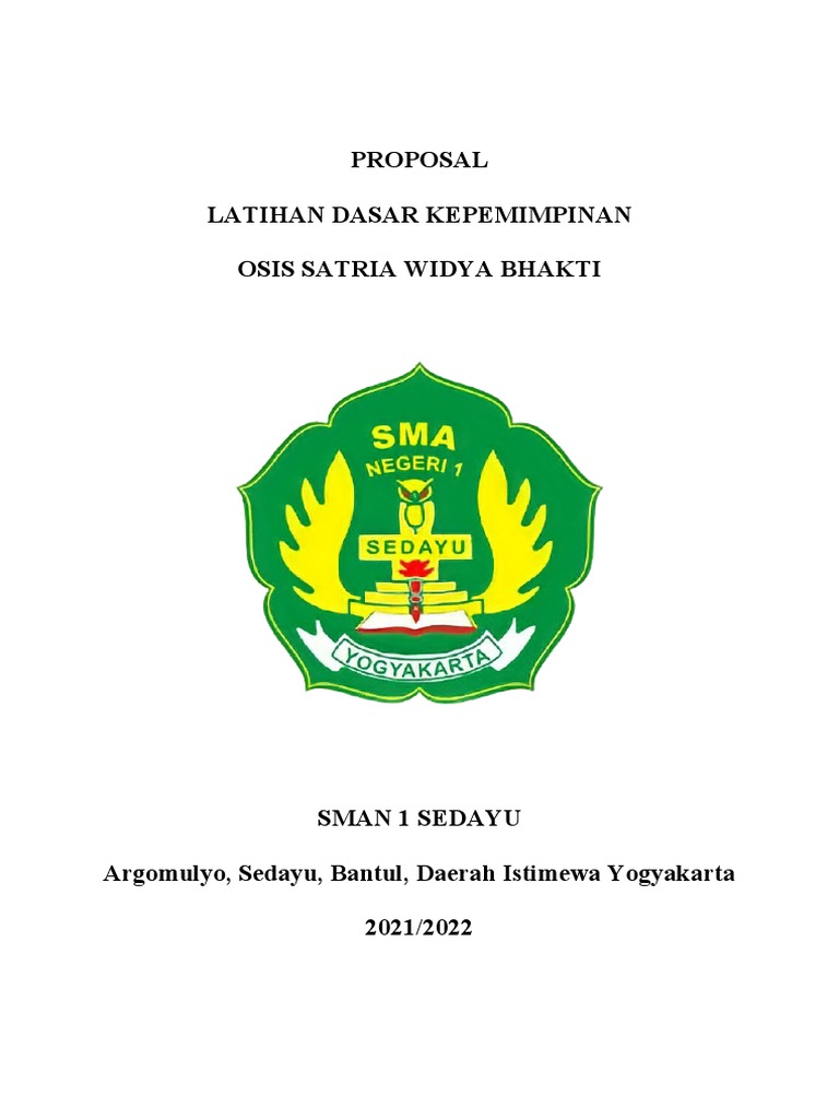 PROPOSAL LDK OSIS Bahasa Indonesia (Kel 5) | PDF