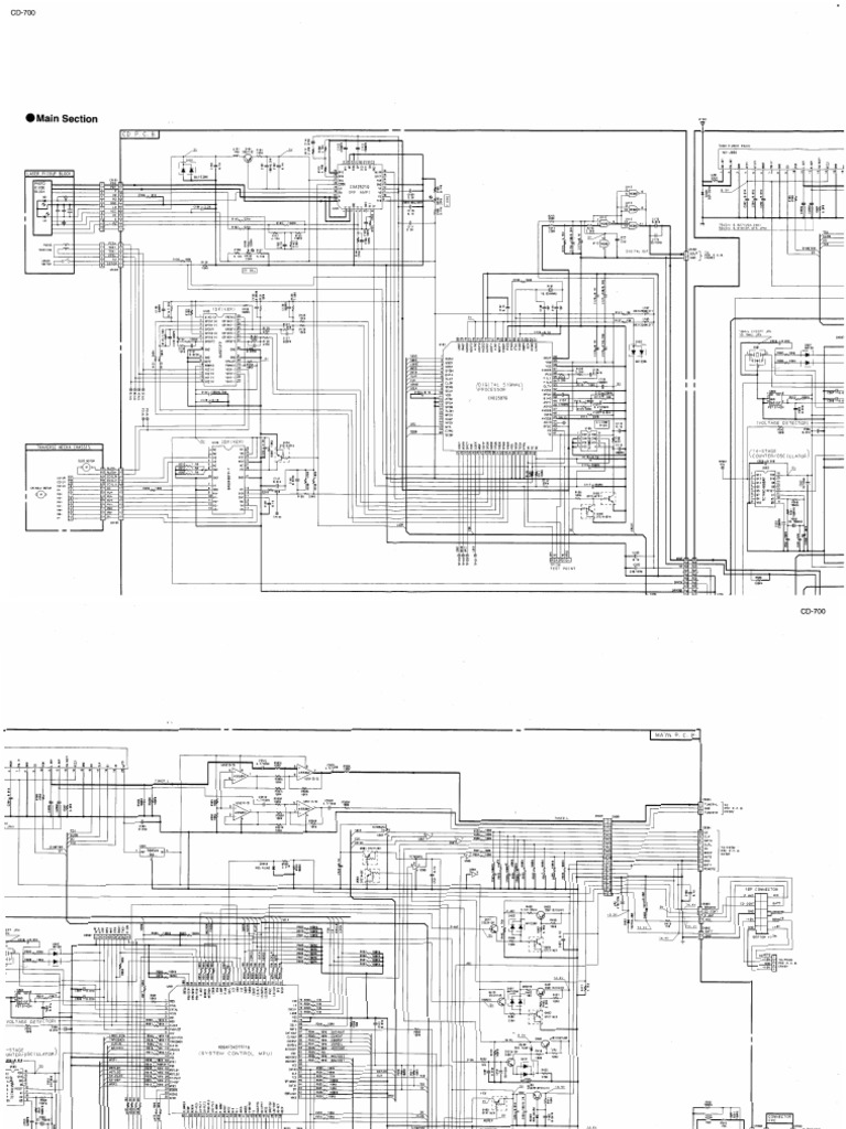 ESQUEMA - Nakamichi CD700 CD Player-Tuner | PDF | Machines | Equipment