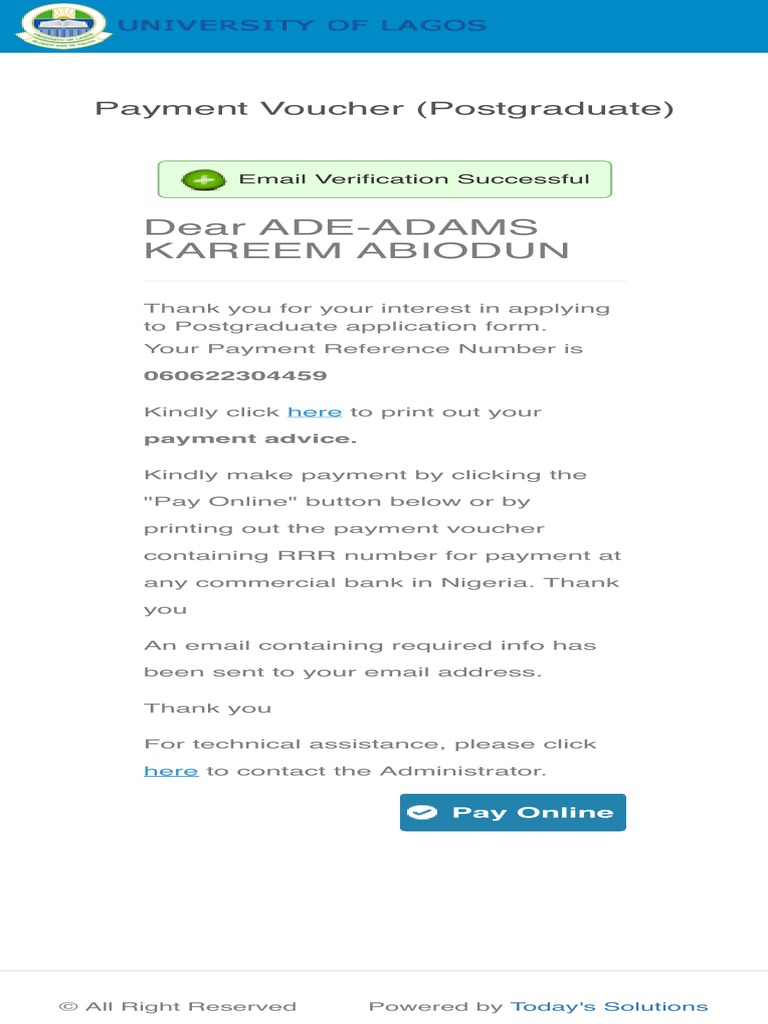 Postgraduate Payment Instructions | PDF