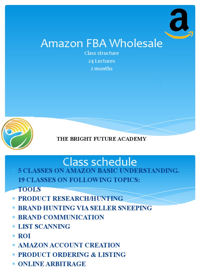 Amazon FBA Wholesale | PDF