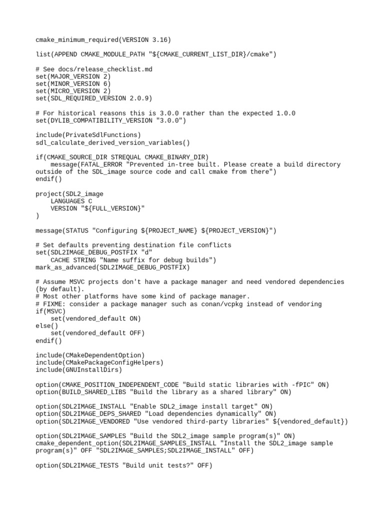 Cmake Lists Pdf Library Computing Computer Engineering 1705