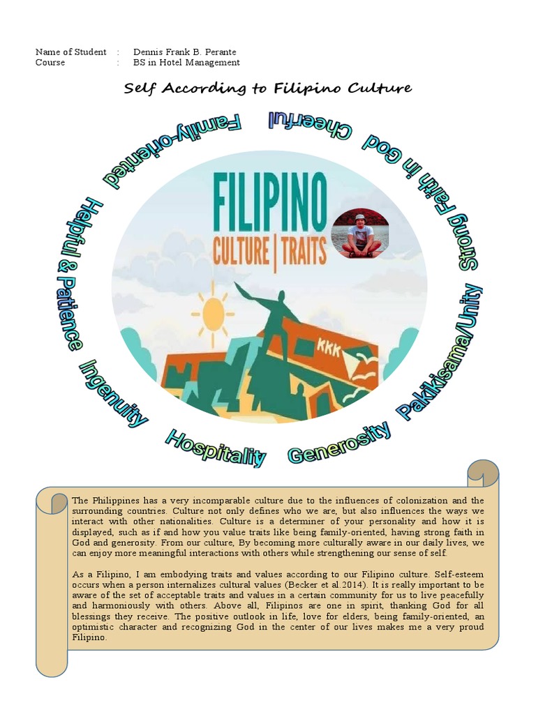 Defining Oneself Through Filipino Cultural Values and Traits | PDF