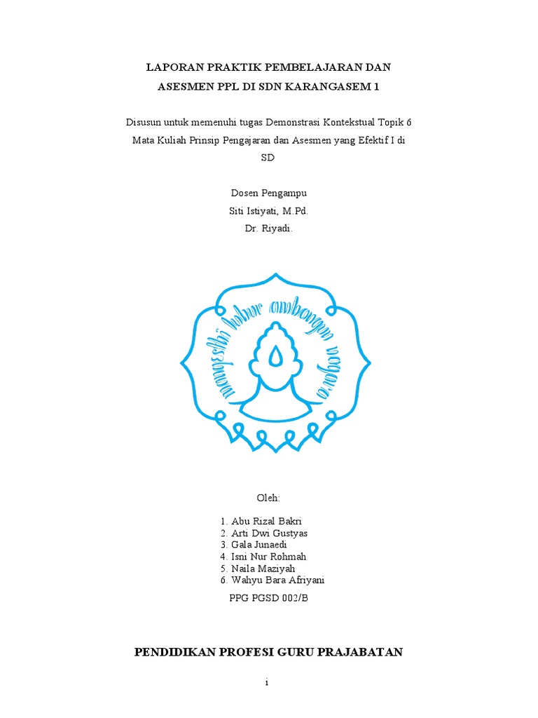 T6 - LK25 - Laporan Praktik Pembelajaran Dan Asesmen K4 | PDF