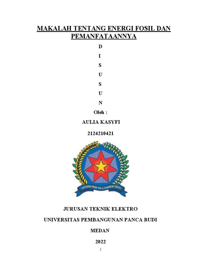 Makalah Tentang Energi Fosil Dan Pemanfataannya | PDF