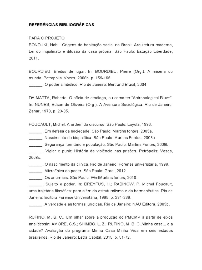 Referências Bibliográficas | PDF | Science