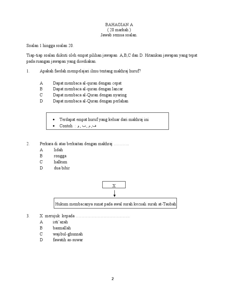 Soalan Pat Pai Ting 1 | PDF