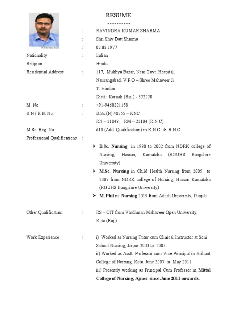 CV RKS | PDF | Employment | Health Care