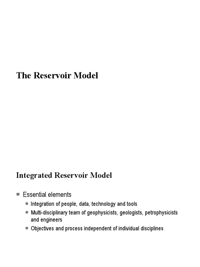 Reservoir Model | PDF | Petroleum Reservoir | Physical Sciences