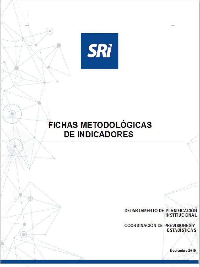 Fichas Metodológicas de Indicadores | PDF | Producto Interno Bruto | Impuestos