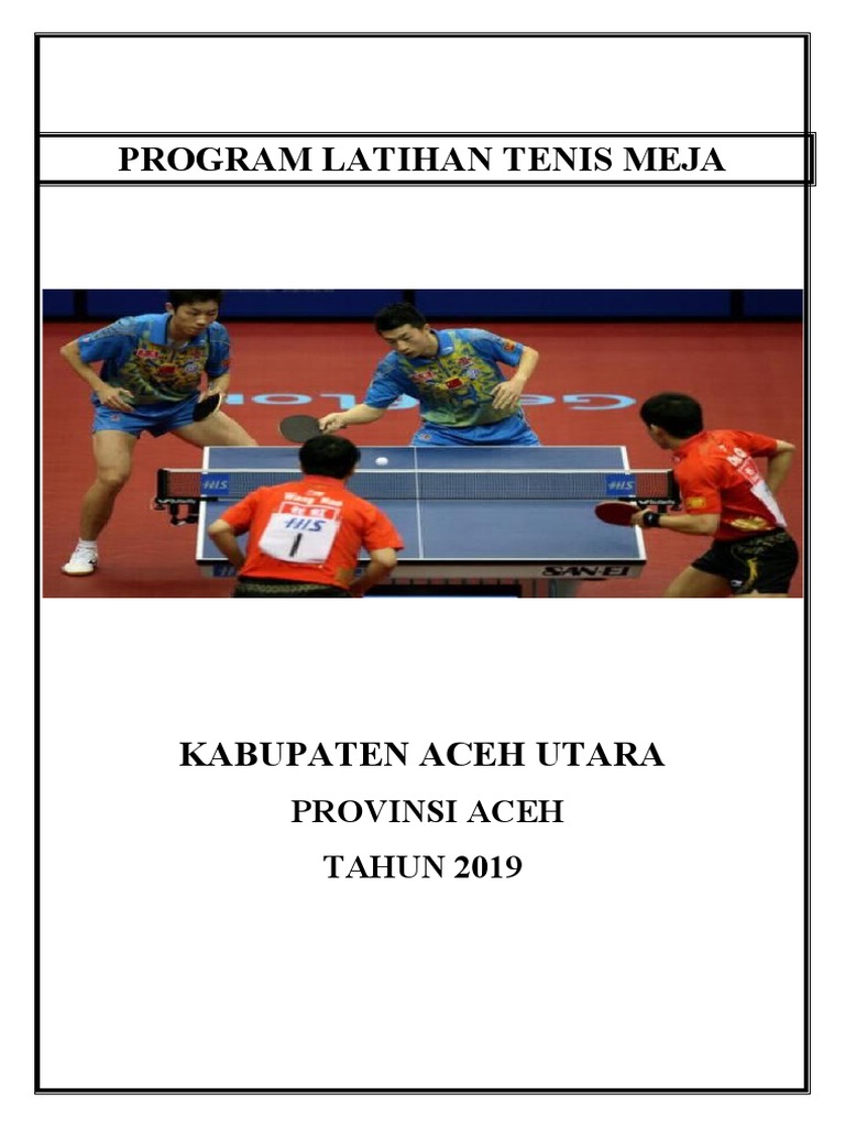 Program Latihan Tenis Meja | PDF