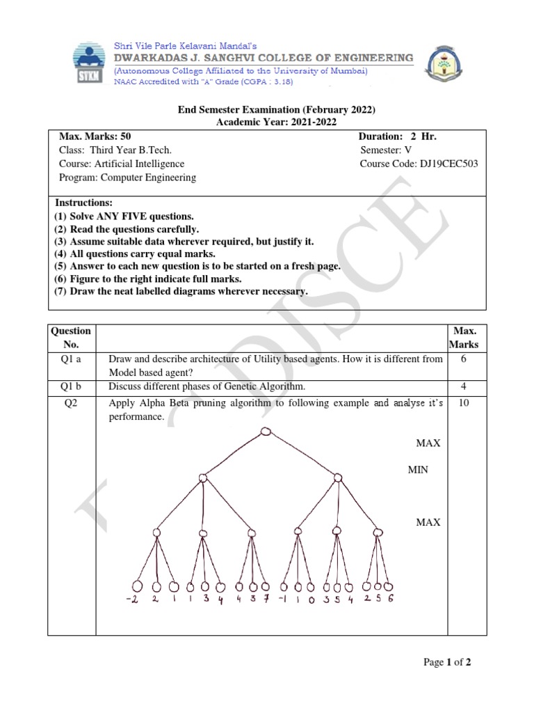 AI Question Paper | PDF