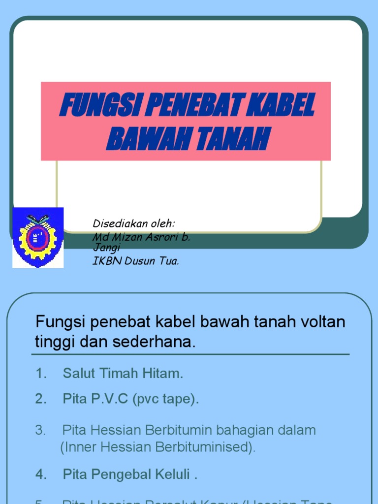 Fungsi dan Jenis Penebat Kabel Bawah Tanah | PDF