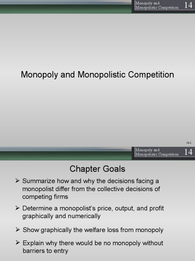 CH 14 | PDF | Monopoly | Profit (Economics)