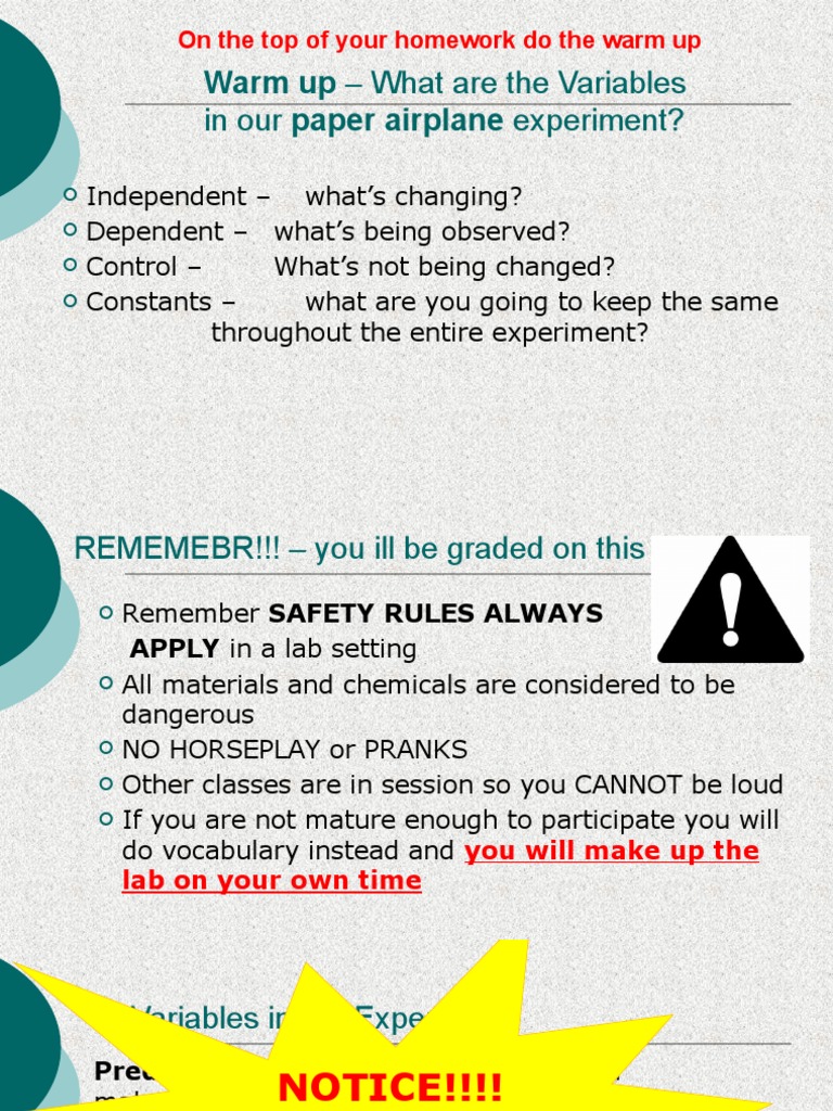 9 Paper Airplane Lab | PDF | Experiment | Airplane