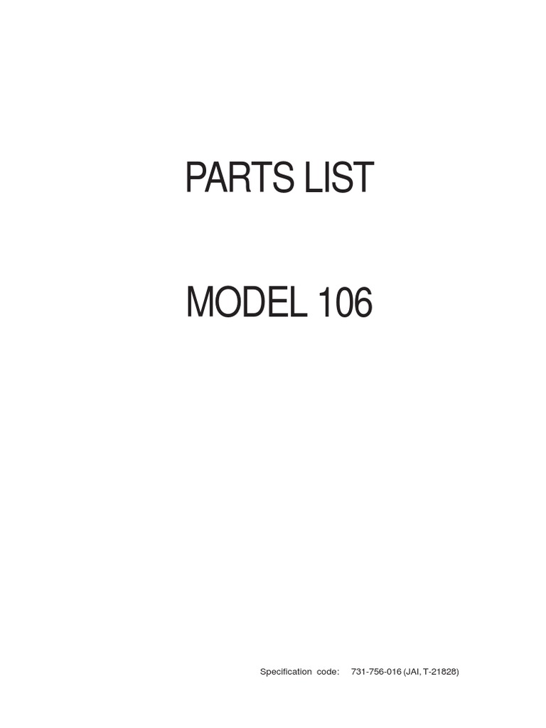 Janome Modelo 106 | PDF | Screw | Manufactured Goods