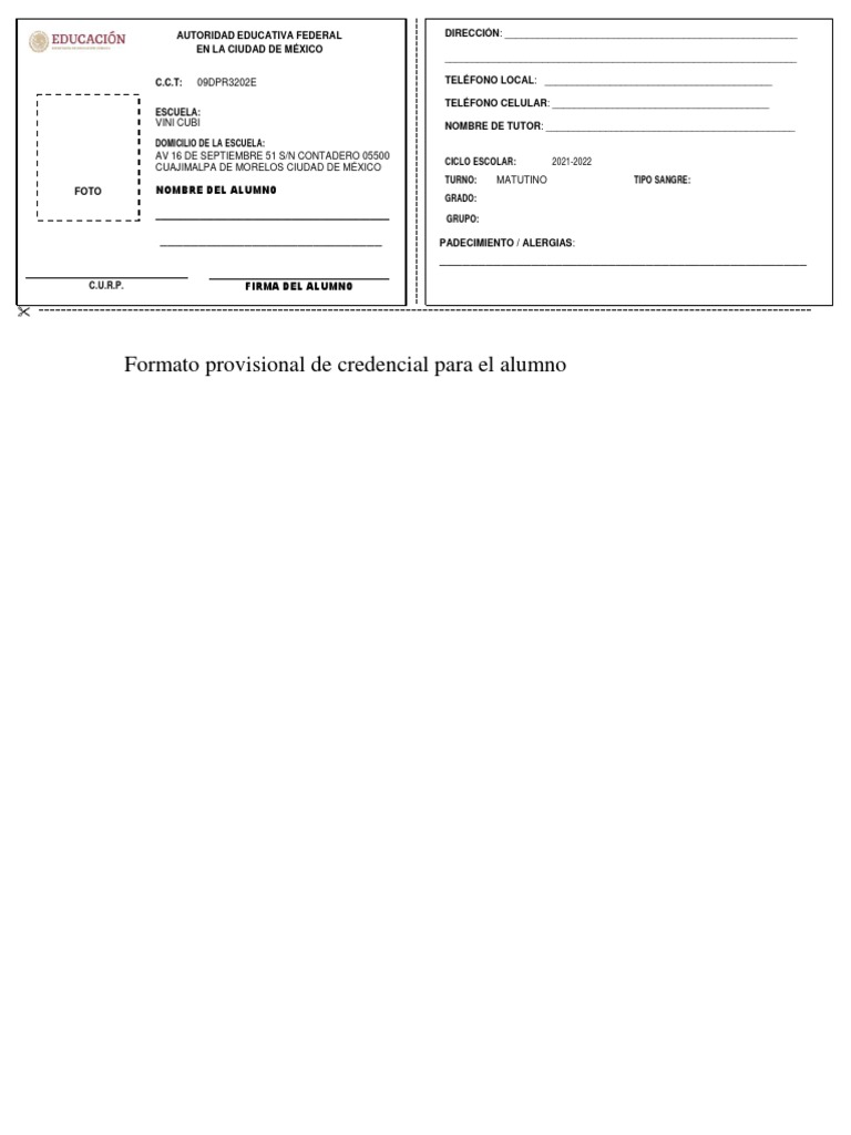 Credencial Provisional | PDF