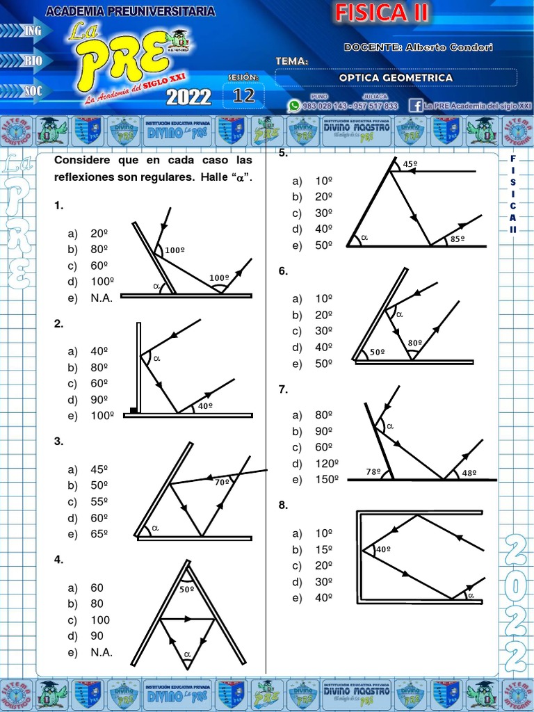 OPTICA | PDF | Espejo | Óptica
