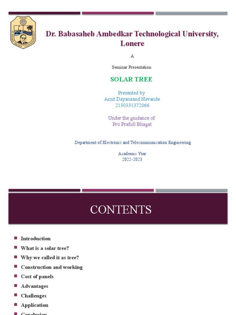Amit Solar Tree | PDF | Solar Energy | Solar Power