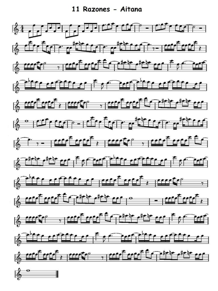 Image 0233639 20201223 Ob 30bf18 11-Razones-Aitana-Partitura | PDF