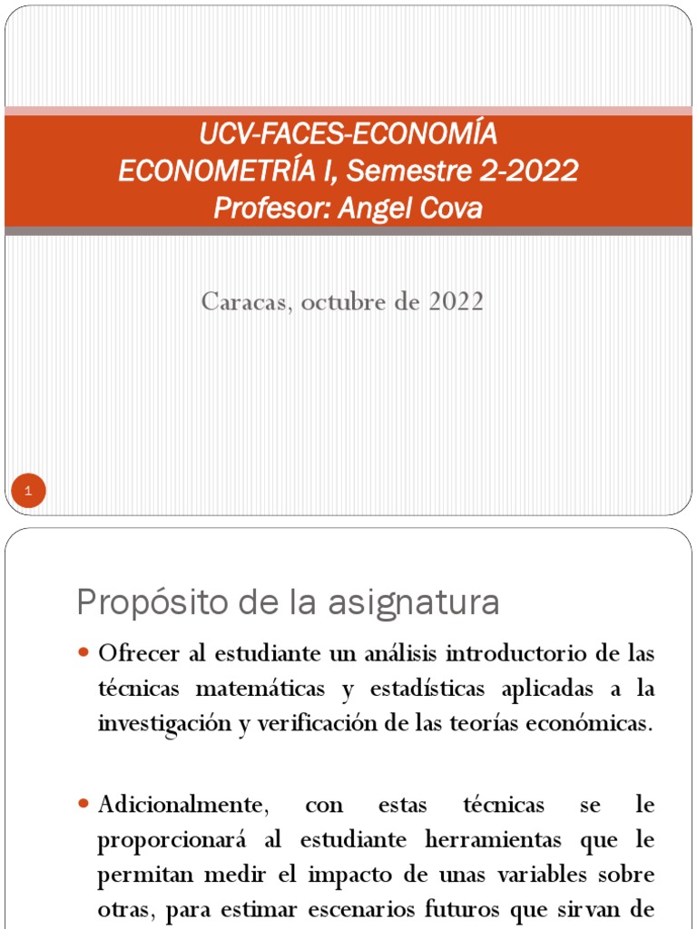 Econometría I (Sem 2-2022) | Descargar gratis PDF | Econometría ... Econometría I (Sem 2-2022) | Descargar gratis PDF | Econometría ...