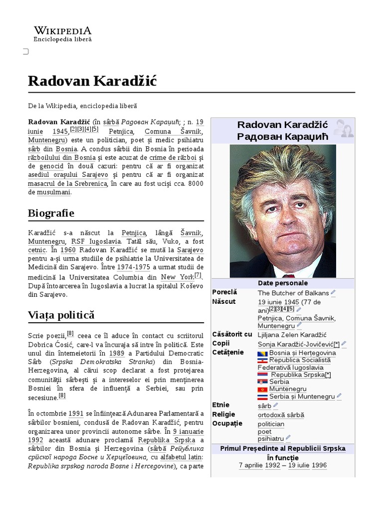 Radovan Karadžić | PDF