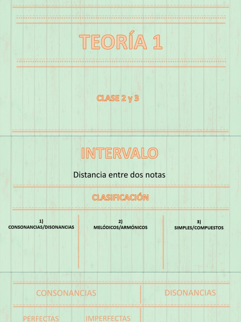 Presentación Clasificación de Los Intervalos. | PDF | Intervalo (música) | Tecnicas musicales