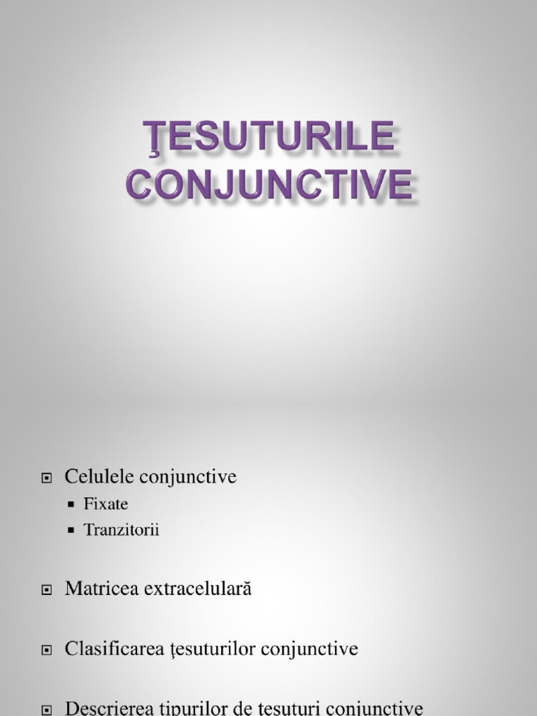 Tesut Conjunctiv | PDF