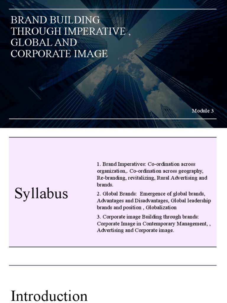 7 Module 3-Brand Building Through Imperative, Global and Corporate ...